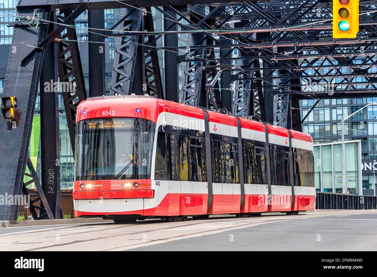Bombardier Tramway or Streetcar, Toronto, Canada Stock Photo - Alamy
