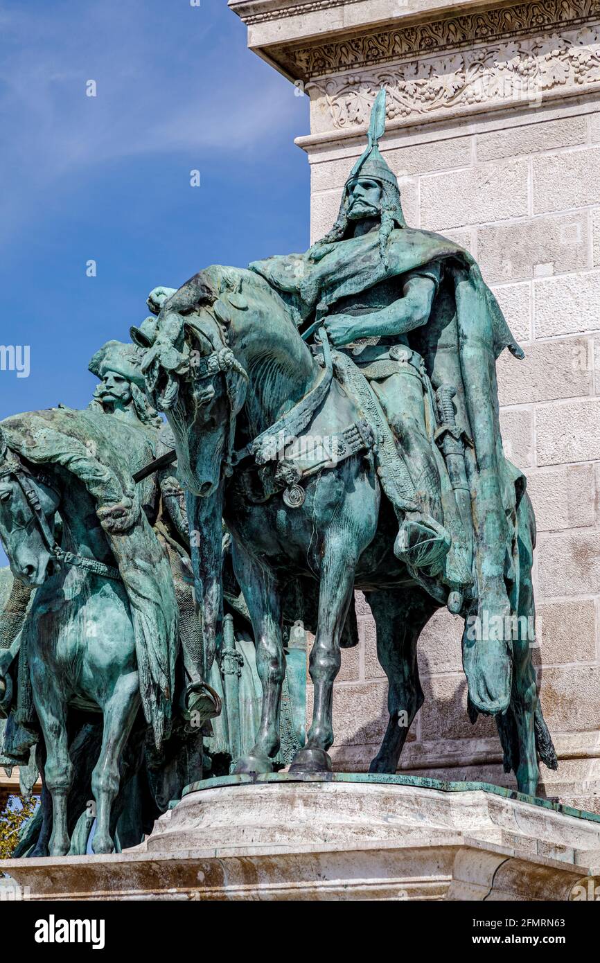 Statue arpad millennium monument budapest hi-res stock photography and ...