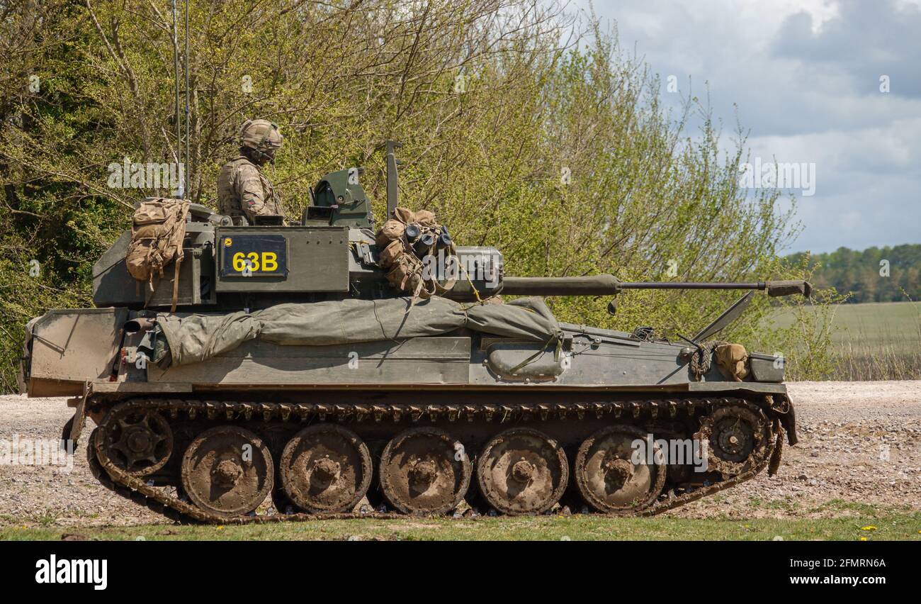 british army FV107 Scimitar armoured tracked military reconnaissance ...