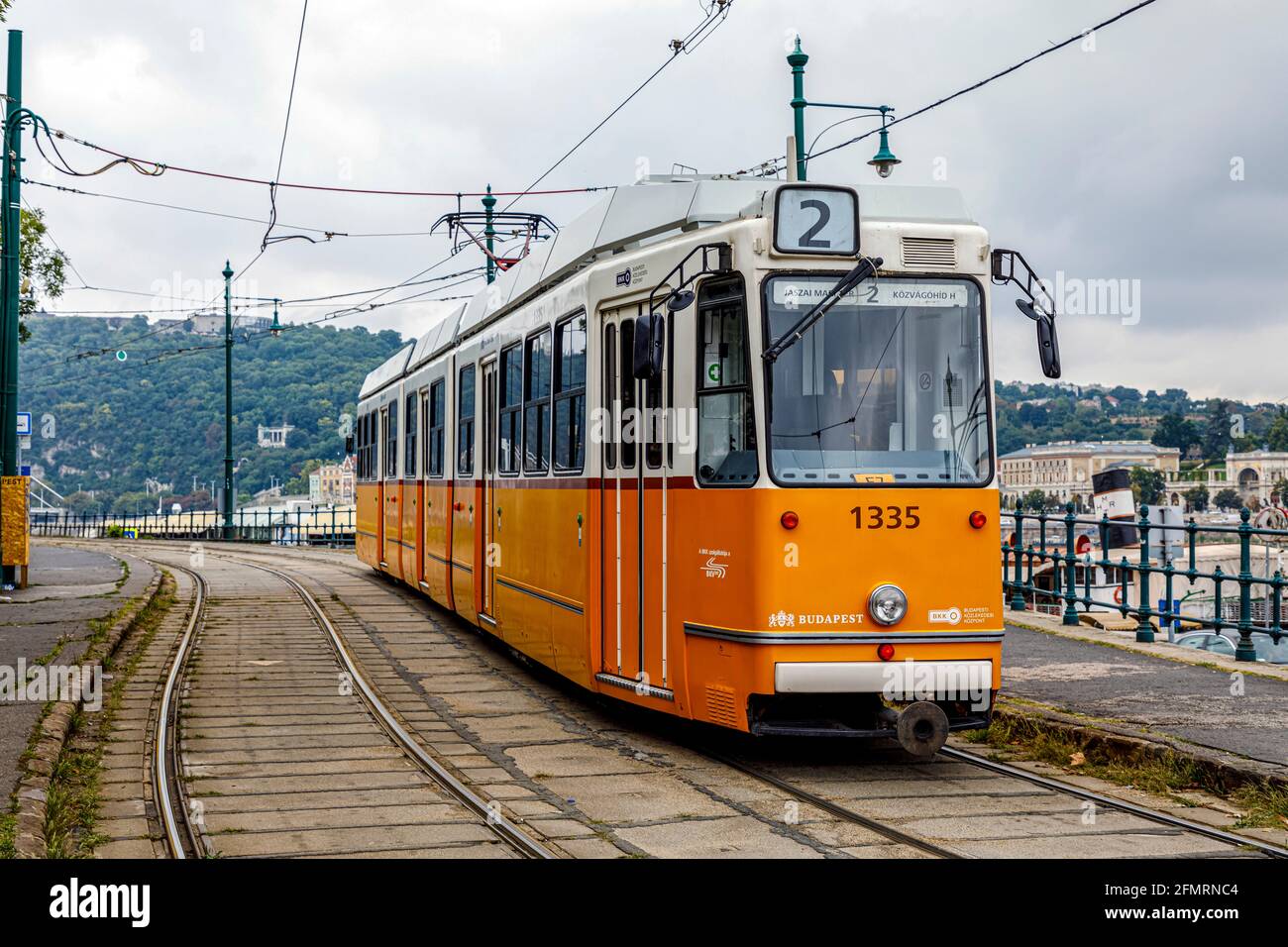 Budapest, Hungary - November 15, 2019: The Budapest tram network is ...