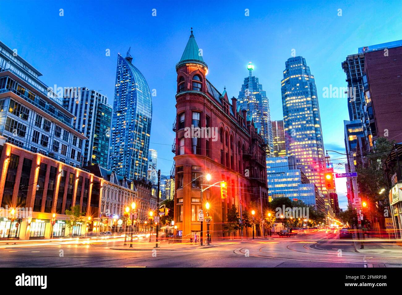 Toronto's Gooderham Building also known as the Flatiron Building Stock ...