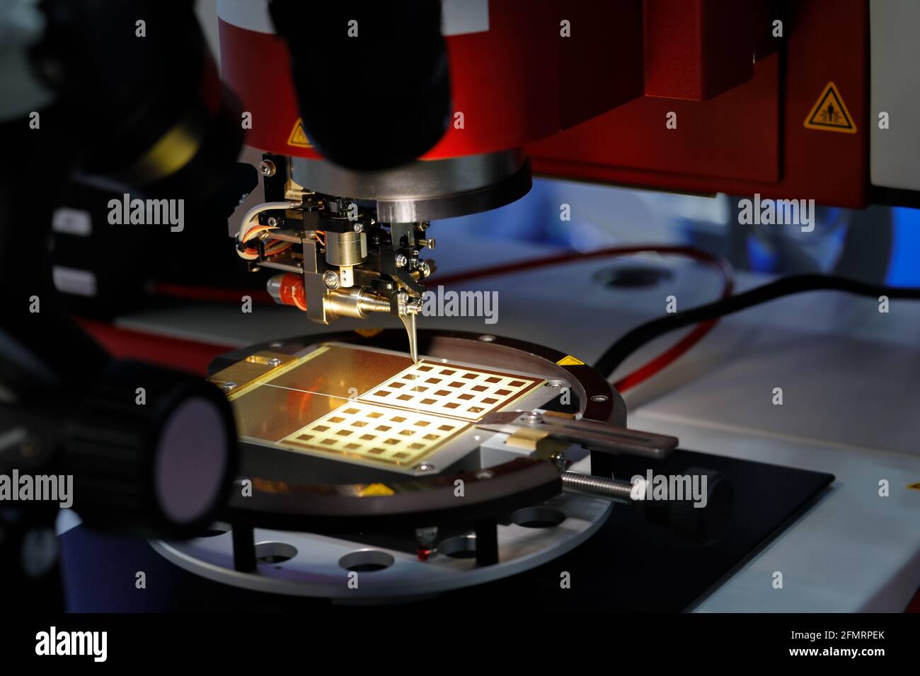 Programmable semiautomatic ultrasonic wedge wire bonder. Selective ...