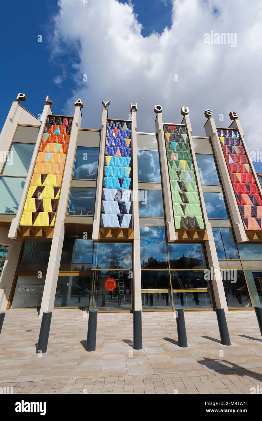 Exterior of Leeds Playhouse, Leeds, Yorkshire, previously West ...