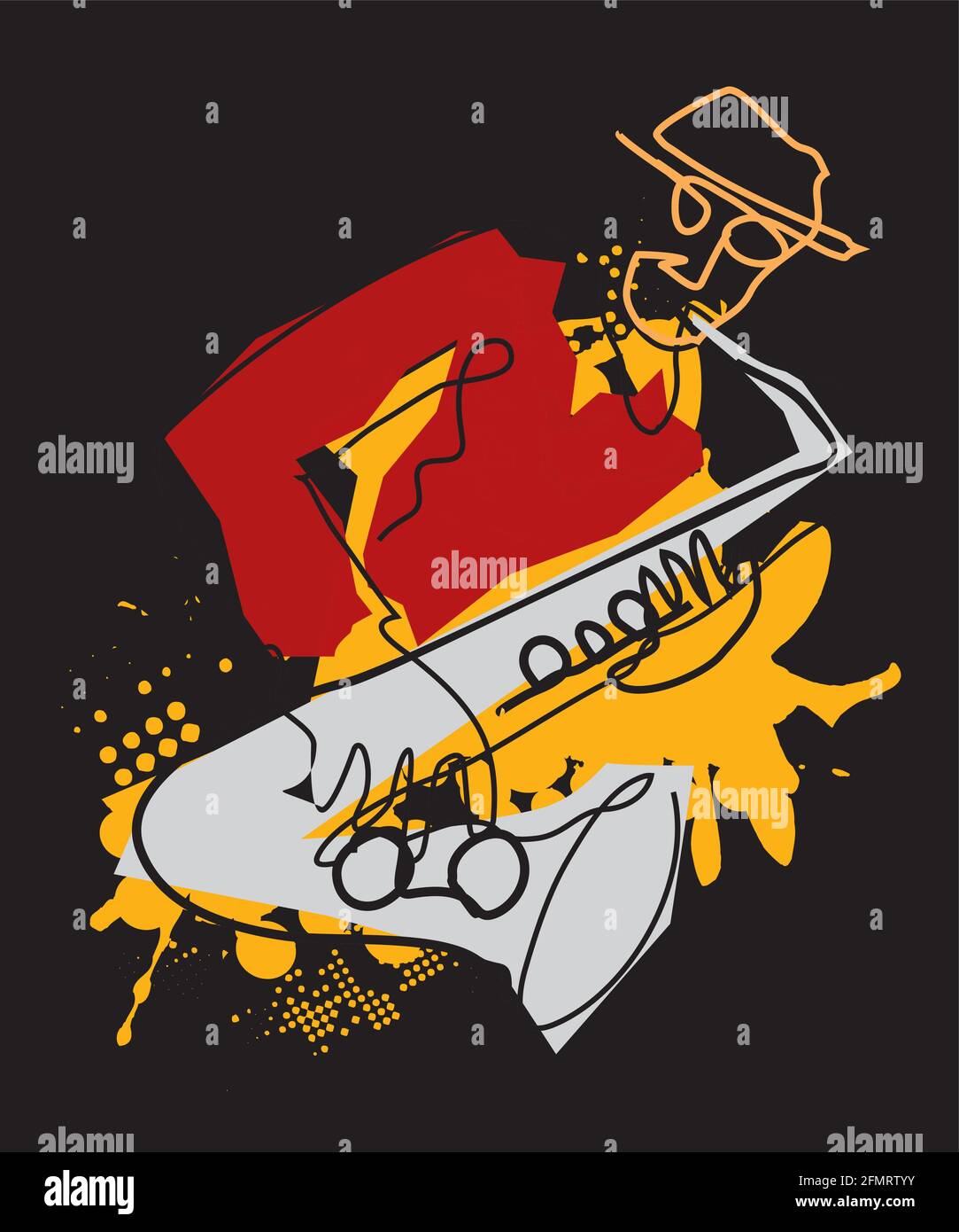 Jazz illustration Stock Vector Images - Alamy