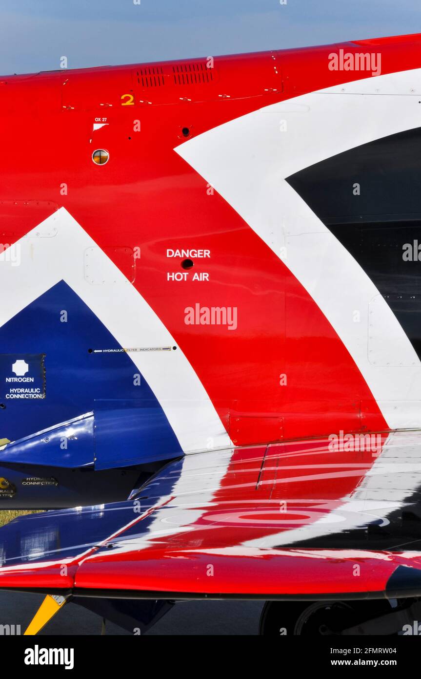 Royal Air Force RAF 2010 air display special scheme BAe Hawk T1. Solo ...