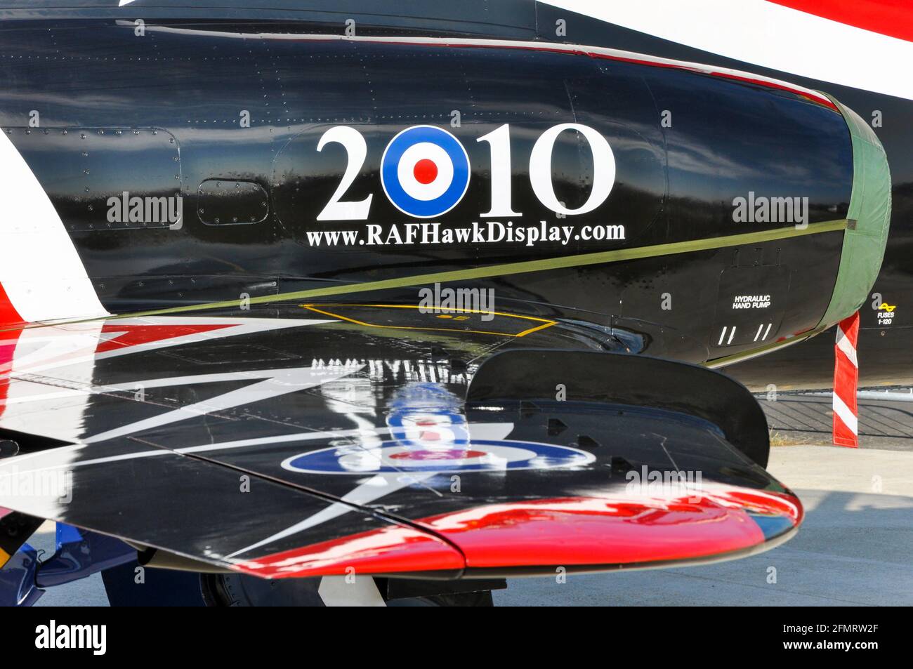 Royal Air Force RAF 2010 air display special scheme BAe Hawk T1. Solo ...
