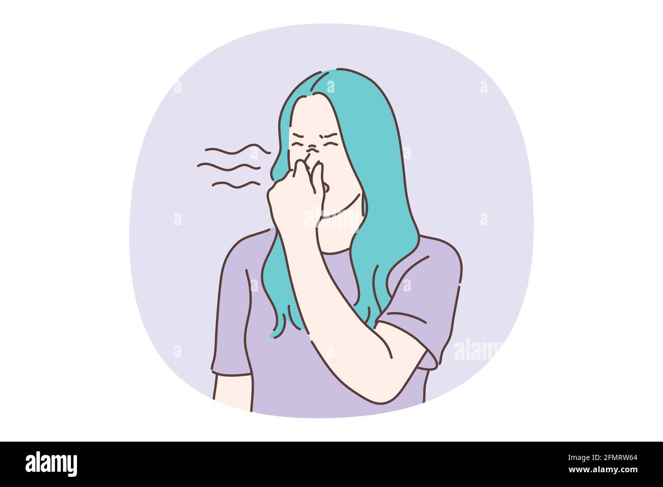 Unpleasant teenage Stock Vector Images - Alamy