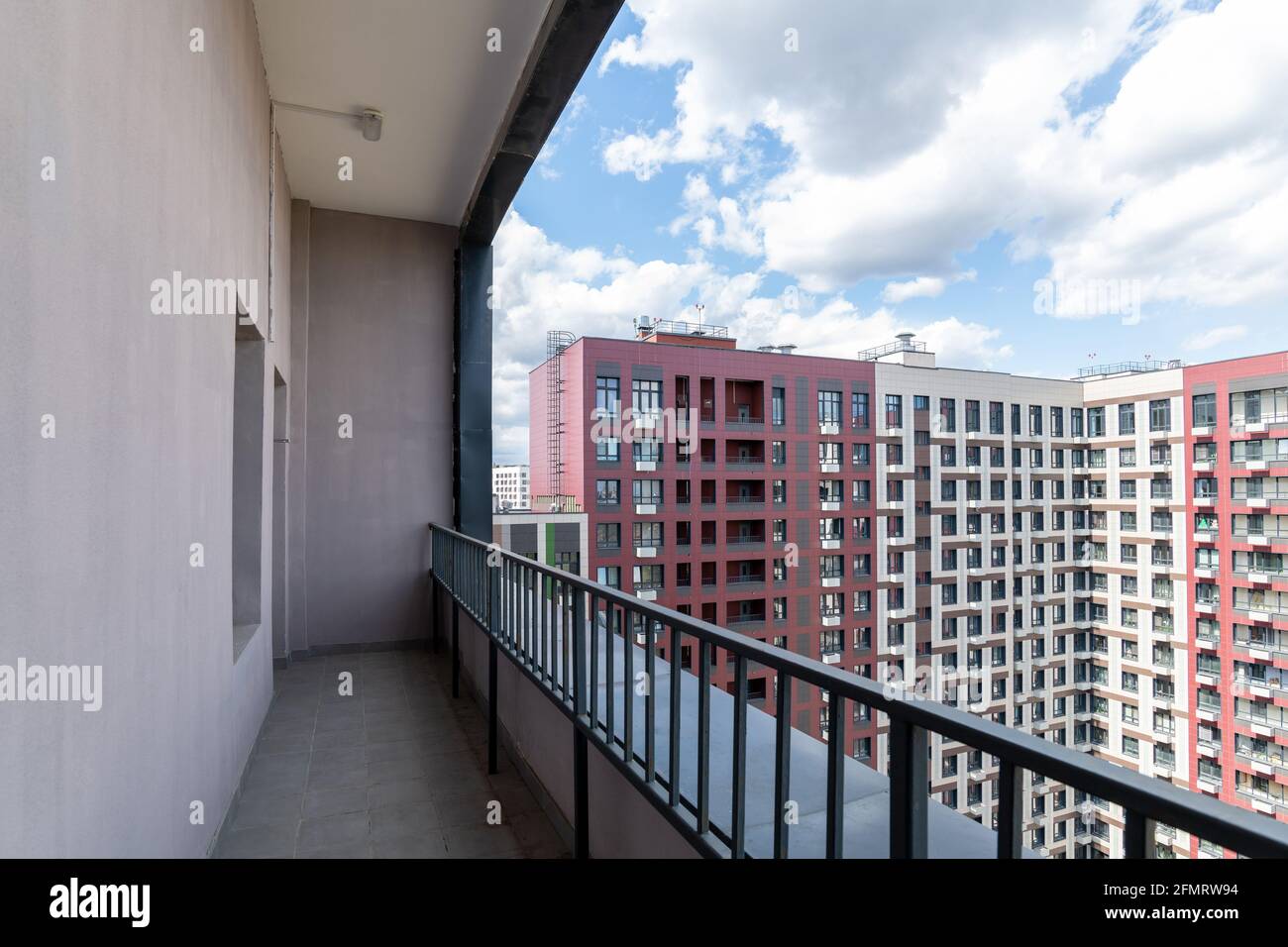 Typical modern panel residential building, Russia Stock Photo - Alamy