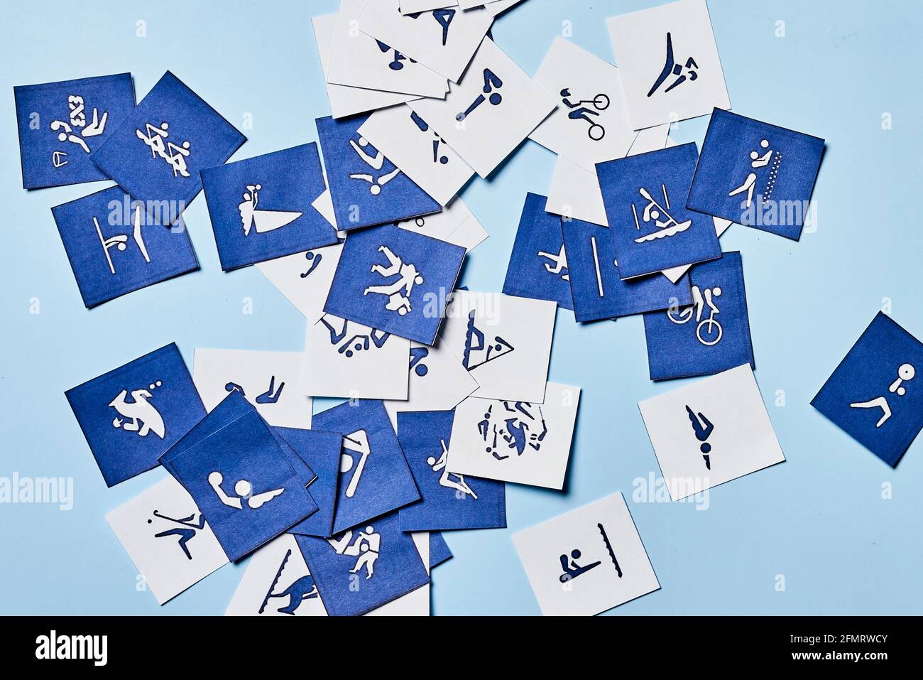 Tashkent, Uzbekistan - March 4, 2021: 2020 Summer Olympics pictograms ...