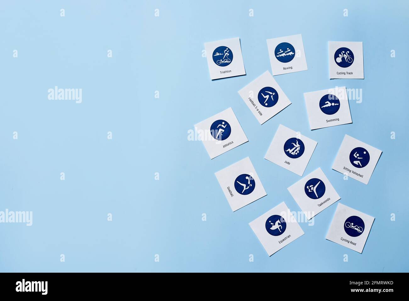 Tashkent, Uzbekistan - March 4, 2021: 2020 Summer Olympics pictograms ...