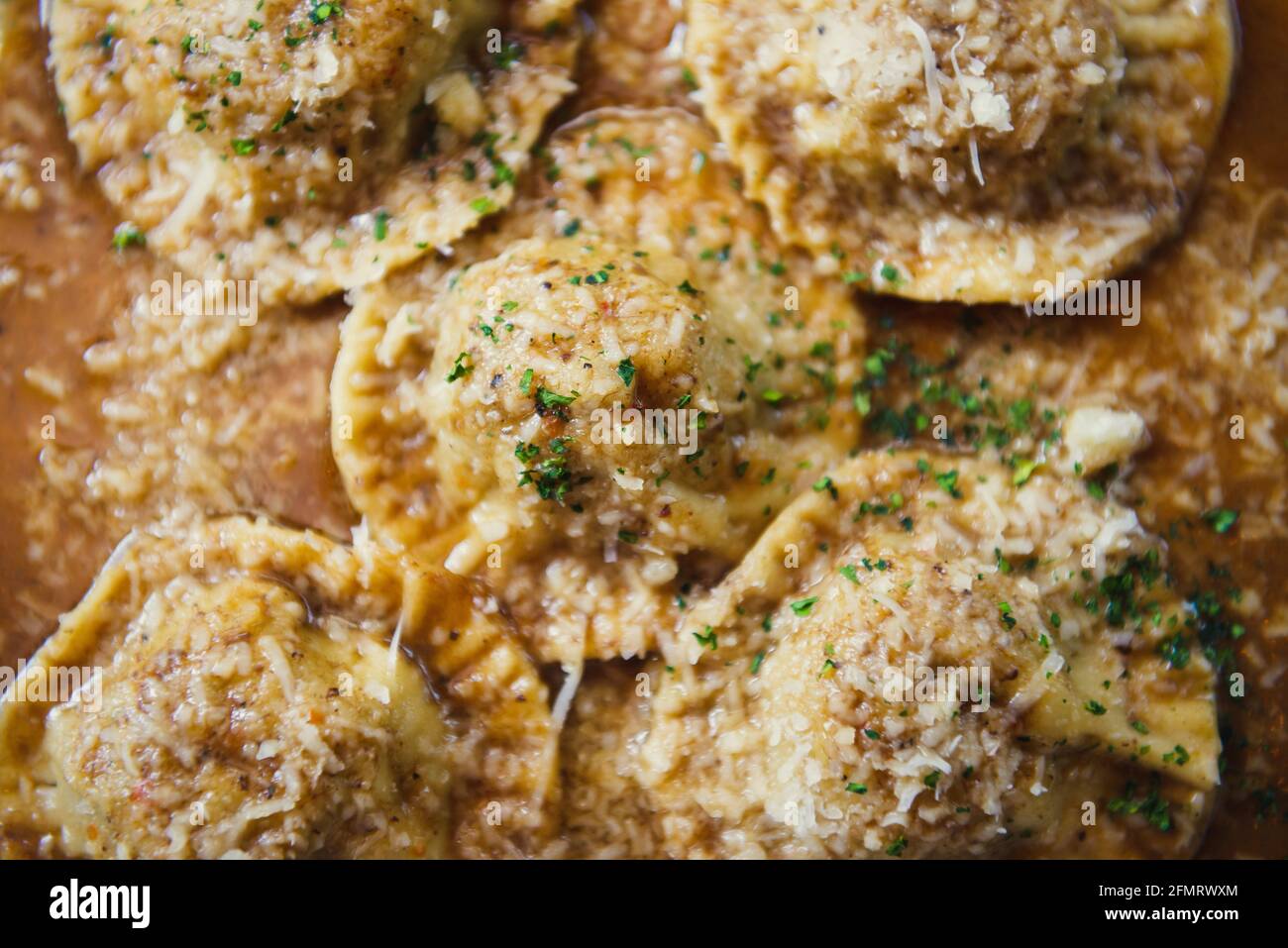 Ravioli top view hi-res stock photography and images - Alamy