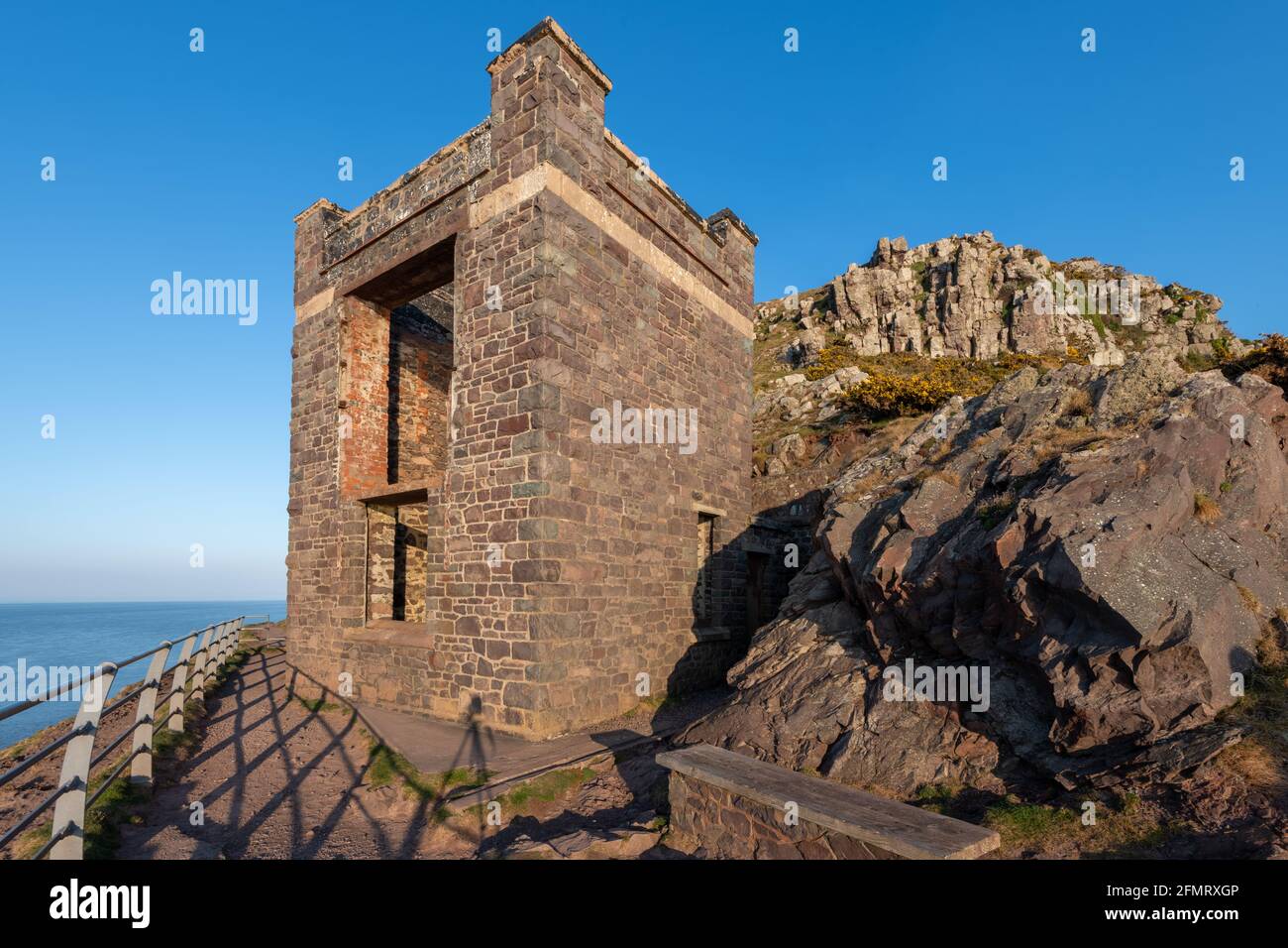 Landscape photo of the old coastguard watch tower at Hurlstone Point in ...