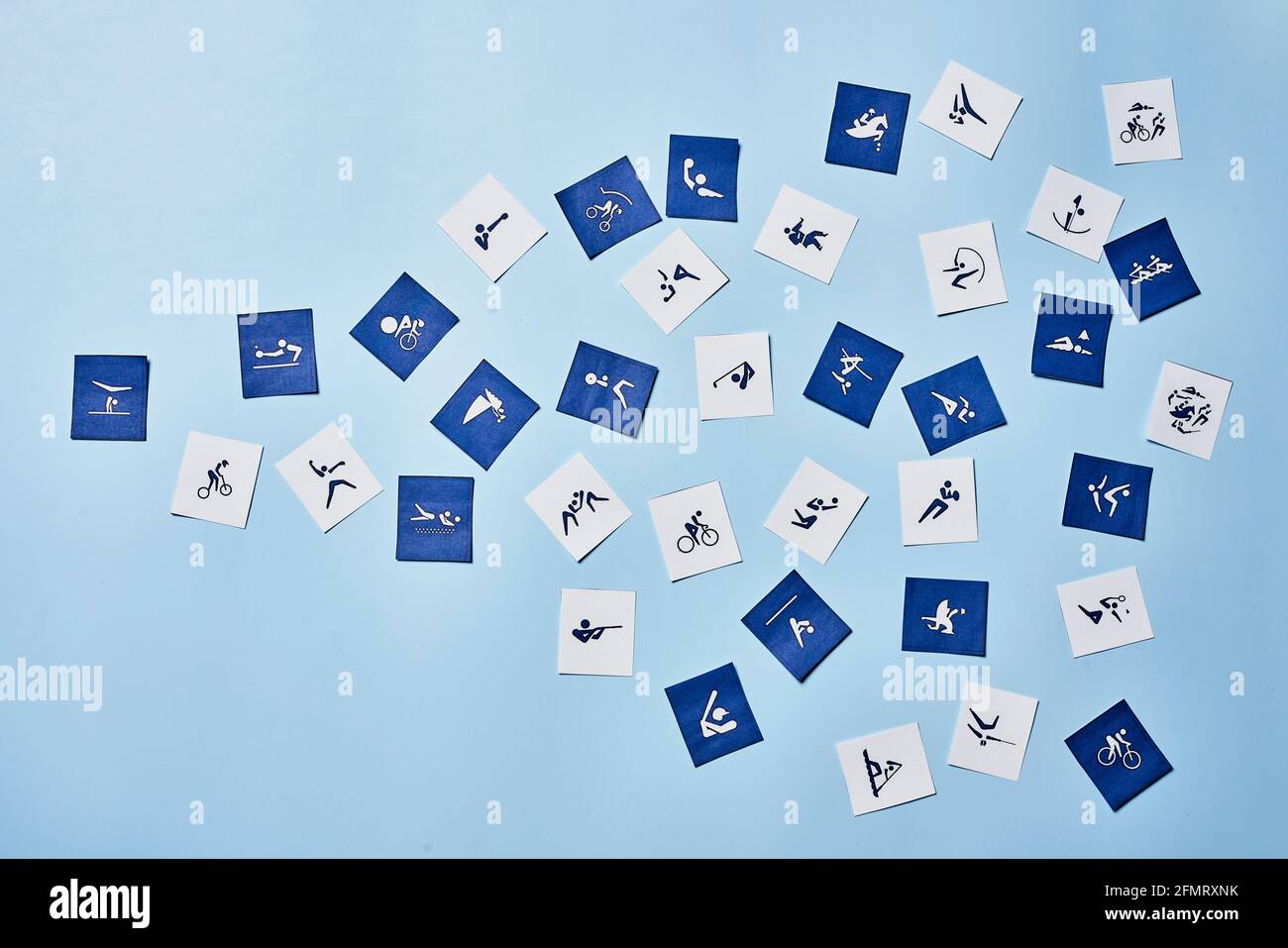 Tashkent, Uzbekistan - March 4, 2021: 2020 Summer Olympics pictograms ...