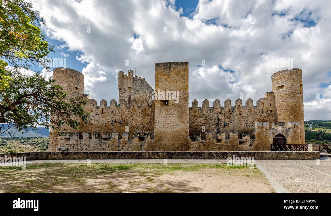 Castle of the city of Frias Burgos, Spain in Europe Stock Photo - Alamy