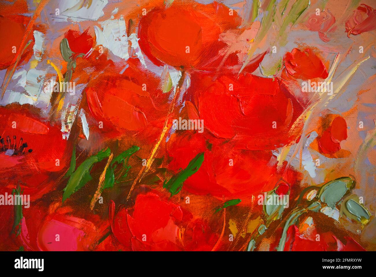 Painting canvas close up texture background with colors vivid colorful ...