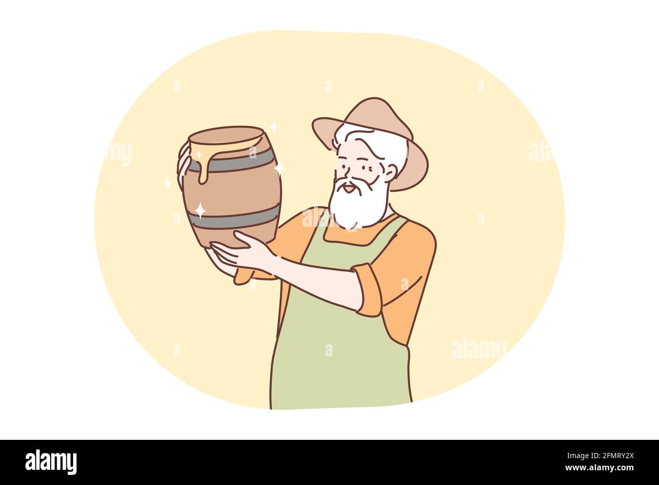 Person harvesting Stock Vector Images - Alamy
