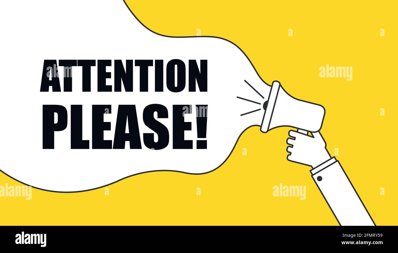 Important info hand megaphone Stock Vector Images - Alamy