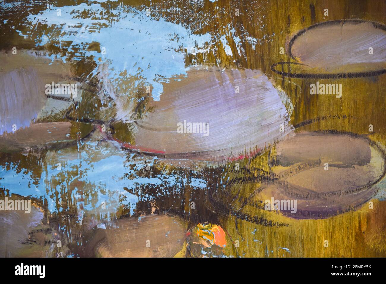 Painting canvas close up texture background with colors vivid colorful ...