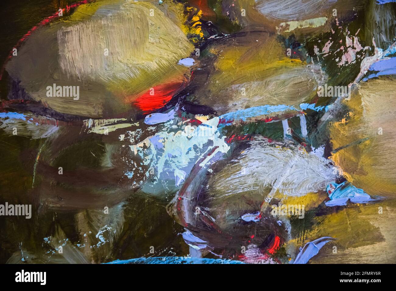 Painting canvas close up texture background with colors vivid colorful ...