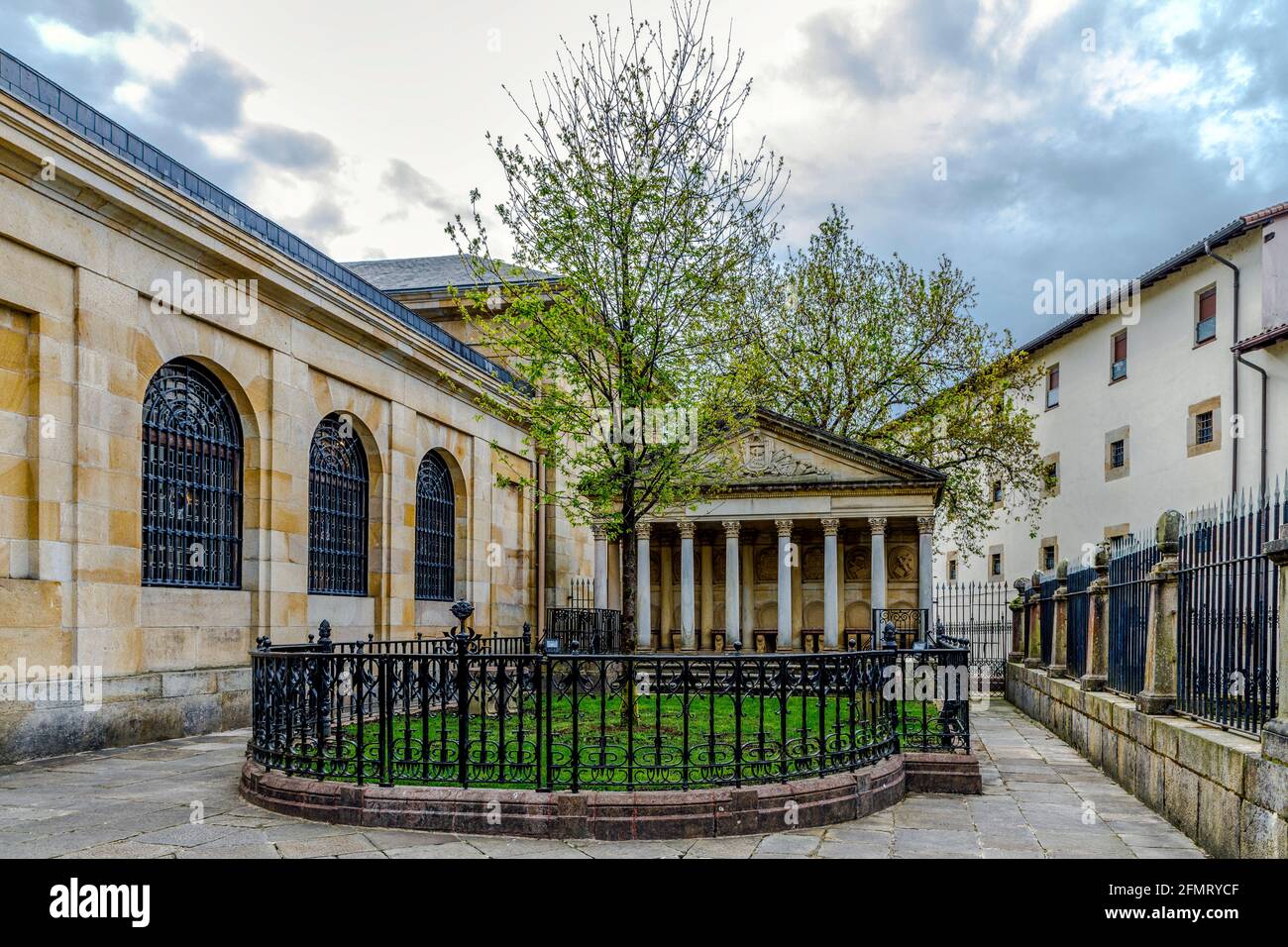 Guernica, Spain - April 09, 2018: The new tree of Gernika. Oak tree ...