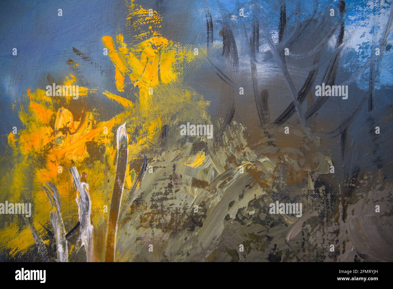 Painting canvas close up texture background with colors vivid colorful ...