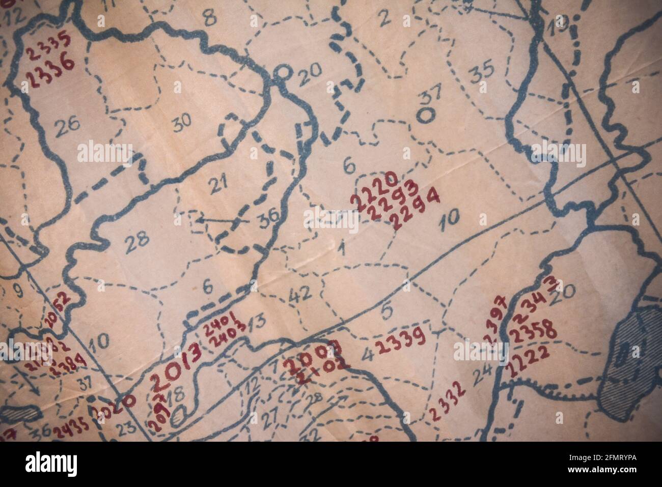 Old paper map Stock Photo - Alamy