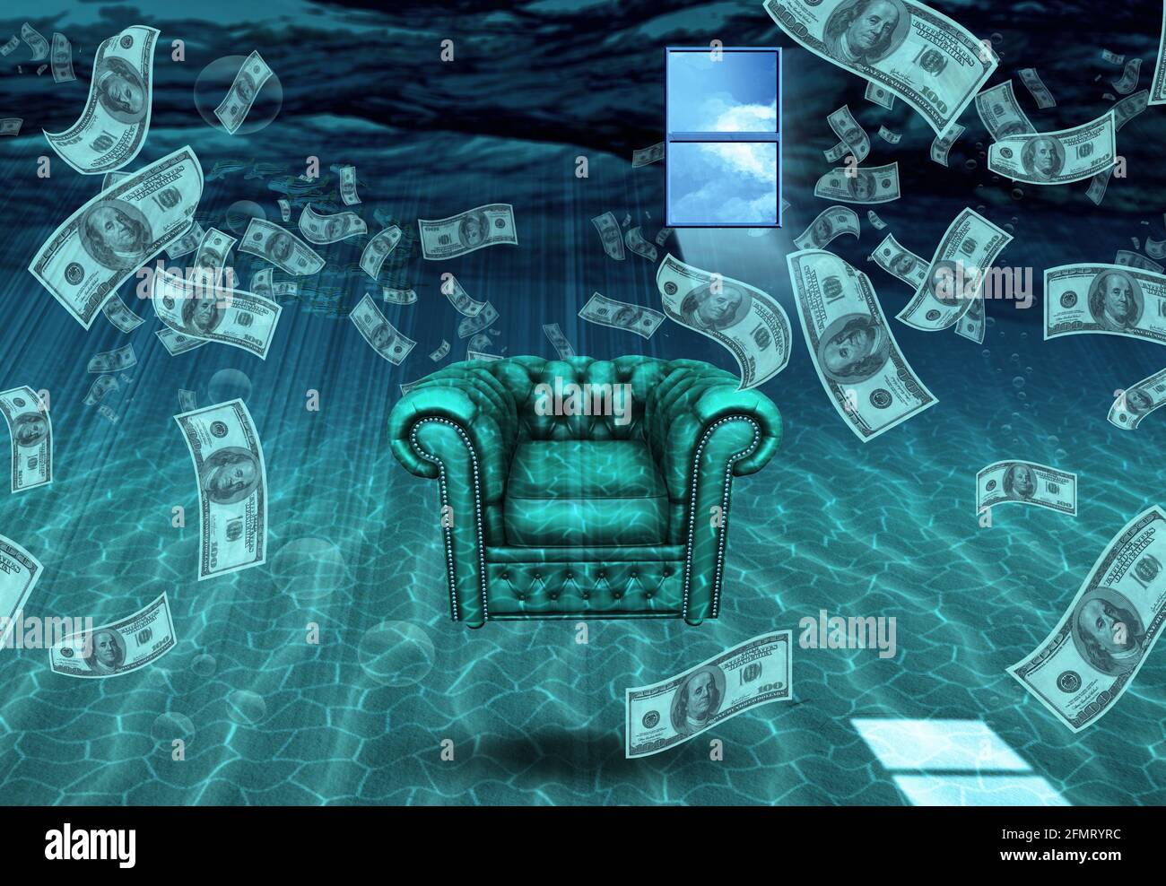 Fantasy underwater scene money hi-res stock photography and images - Alamy