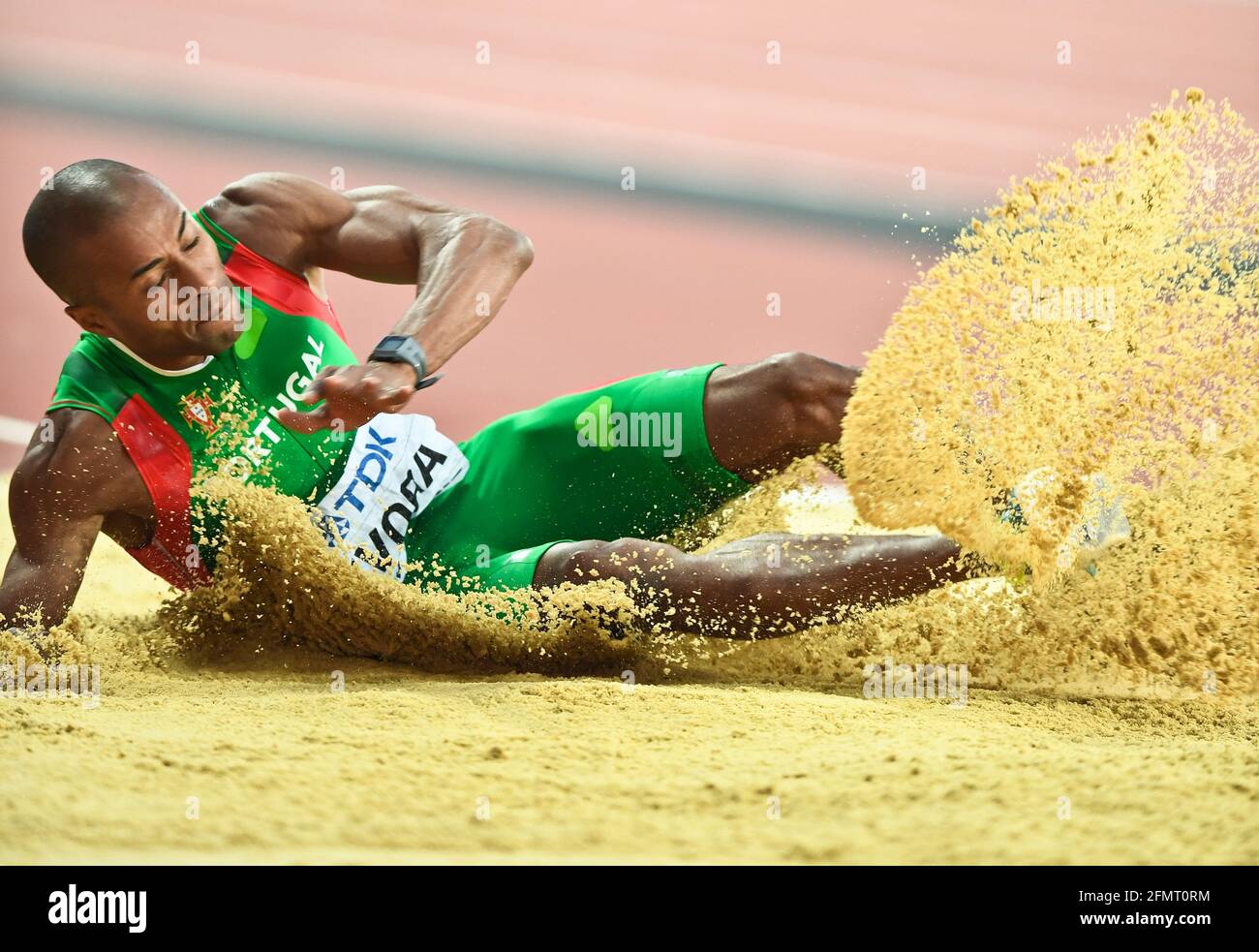 Nelson Evora (Portugal, Bronze Medal). Triple Jump men, Final. IAAF ...