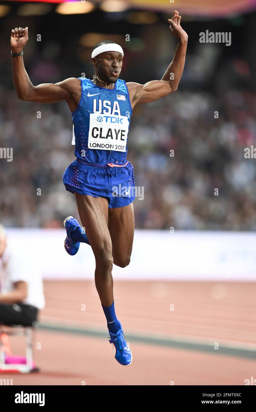 Will Claye (USA, Silver Medal). Triple Jump men, Final. IAAF World ...