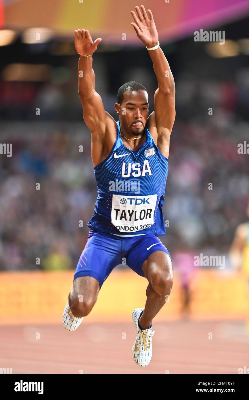 Christian Taylor (USA, Gold Medal). Triple Jump men, Final. IAAF World ...