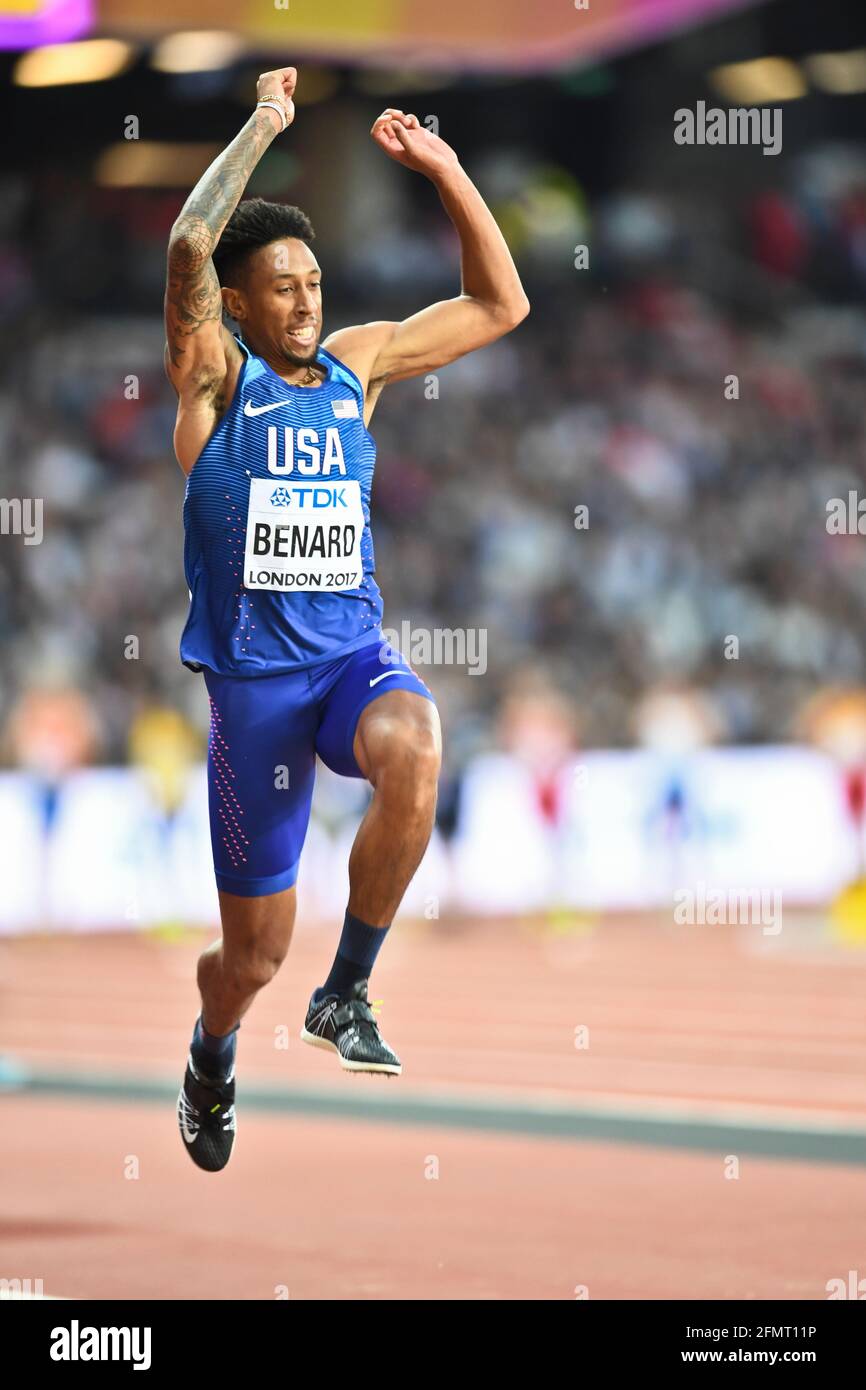 Chris Benard (USA). Triple Jump men, Final. IAAF World Championships ...