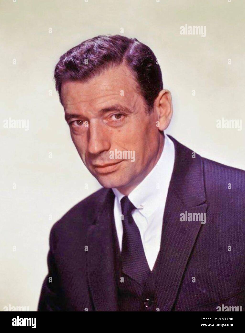 YVES MONTAND (1921-1991) Italian-French film actor and singer about 1966 Stock Photo - Alamy