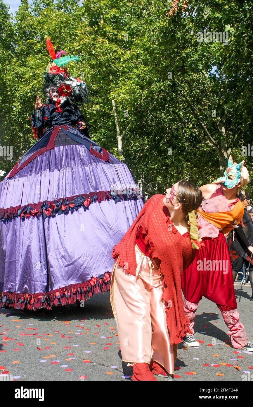 Defile of the Dance Biennal, Lyon, France Stock Photo - Alamy