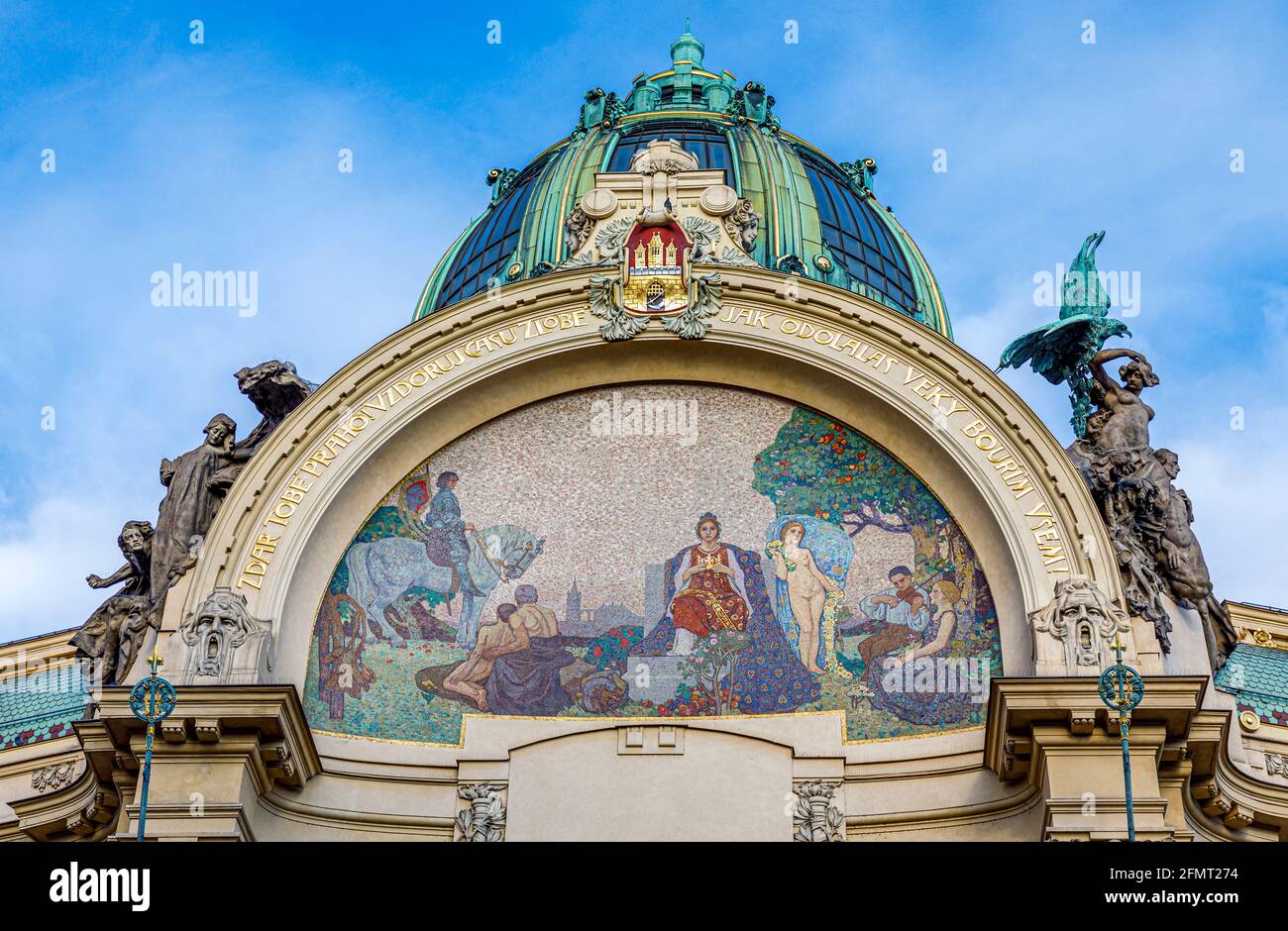 Prague municipal house mucha hi-res stock photography and images - Alamy