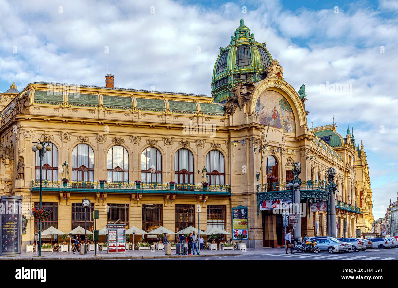 Prague municipal house mucha hi-res stock photography and images - Alamy