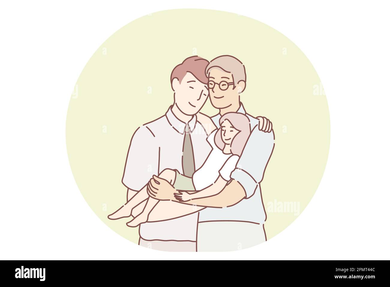 Family love fatherhood concept Cut Out Stock Images & Pictures - Alamy