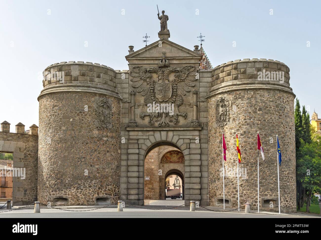 Puerta Nueva de Bisagra, New gate hinge, is a monumental gateway ...