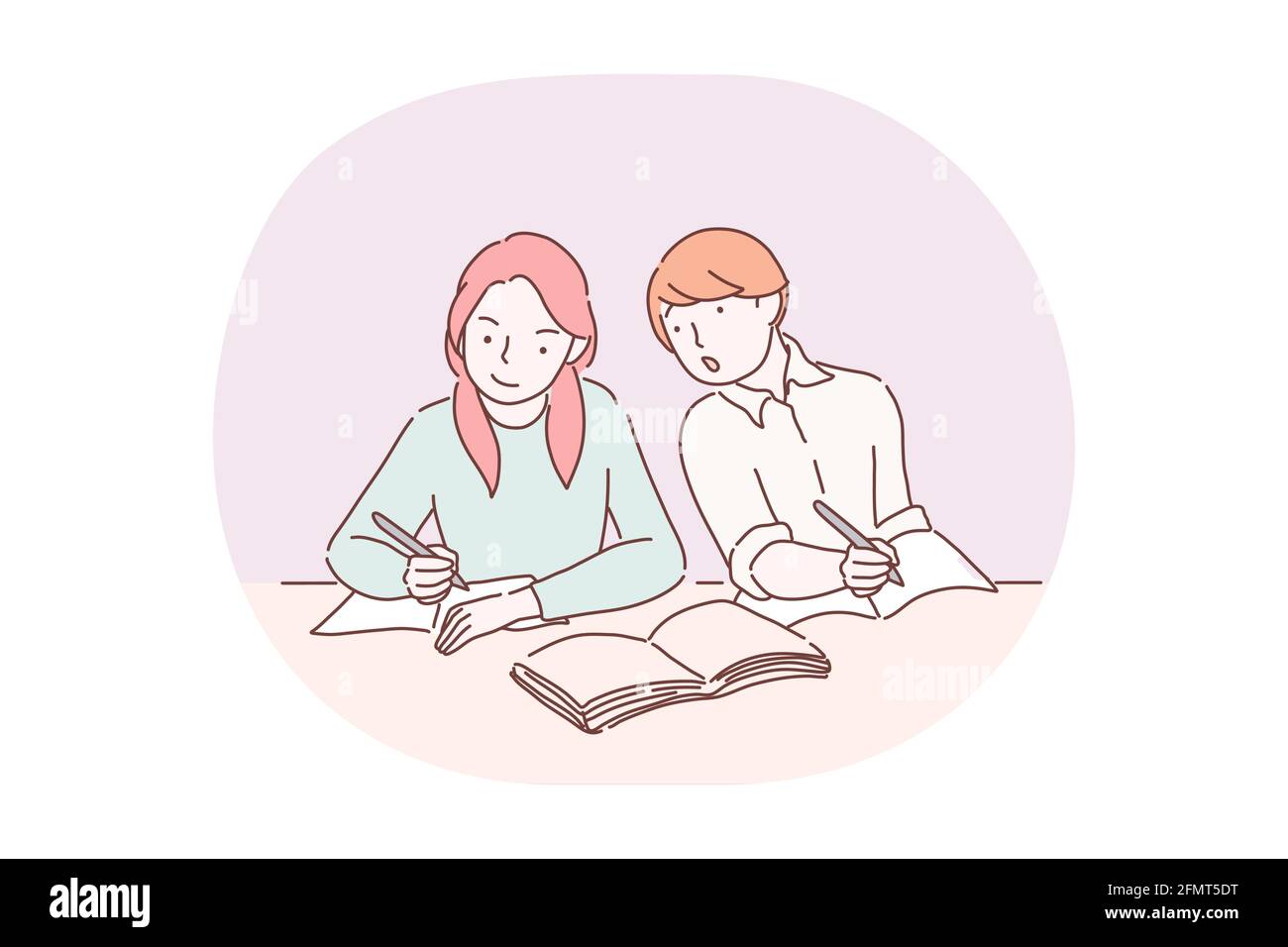 Writing exam school Stock Vector Images - Alamy