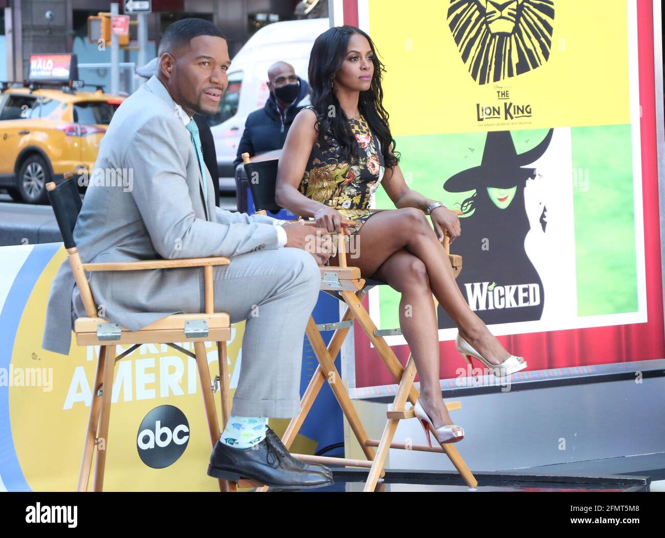 New York, NY, USA. 11th May, 2021. Michael Strahan interview Krystal ...