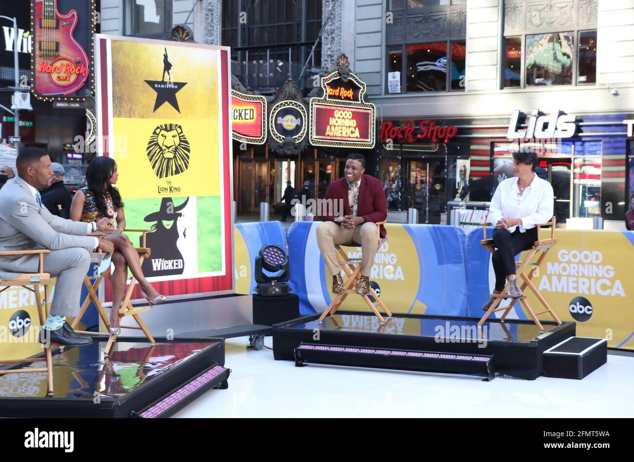 New York, NY, USA. 11th May, 2021. Michael Strahan interview Krystal ...
