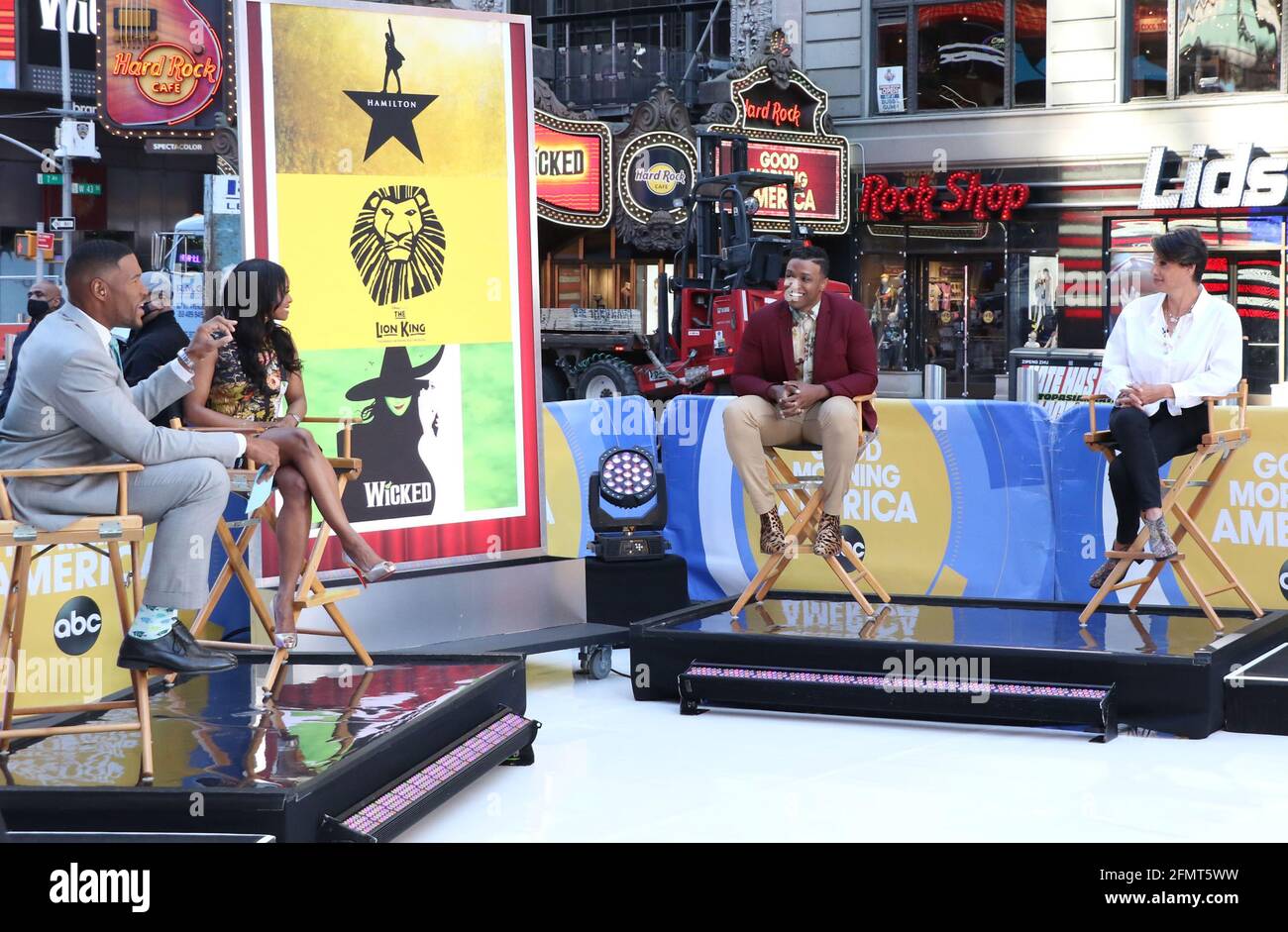 New York, NY, USA. 11th May, 2021. Michael Strahan interview Krystal ...