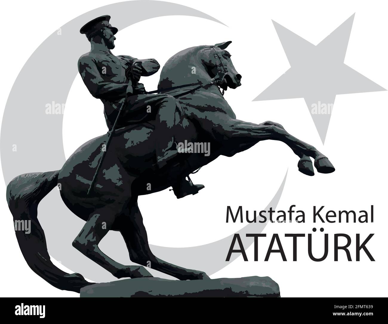 Mustafa Kemal Ataturk, the founder and great leader of Turkish Republic ...