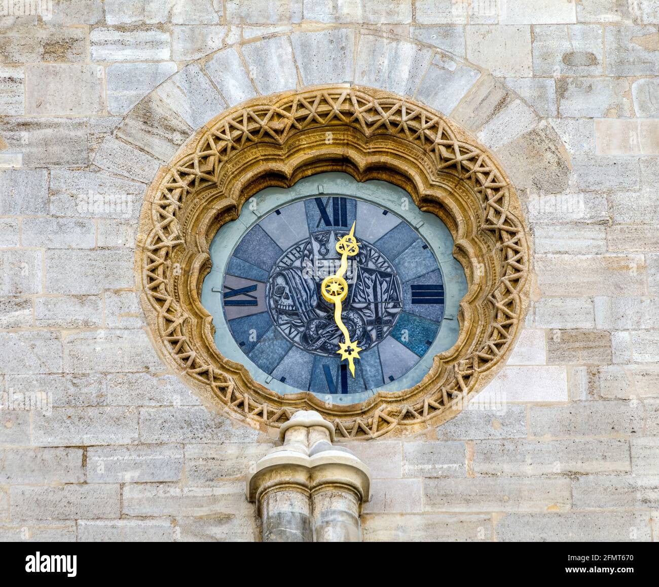 Clock at St. Stephen Cathedral in Vienna Austria Stock Photo - Alamy