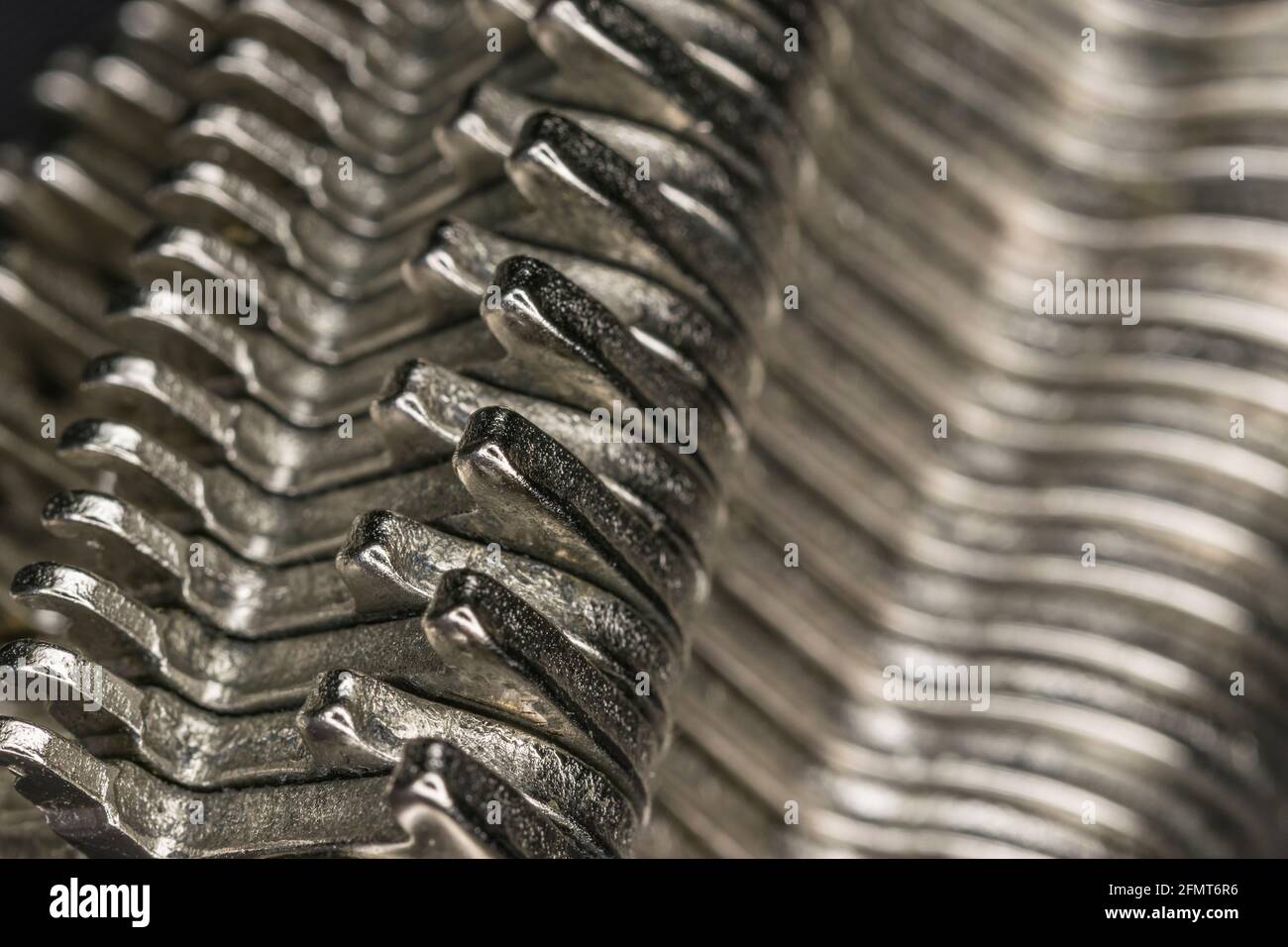 detail from the mechanism of a historic adding machine Stock Photo - Alamy