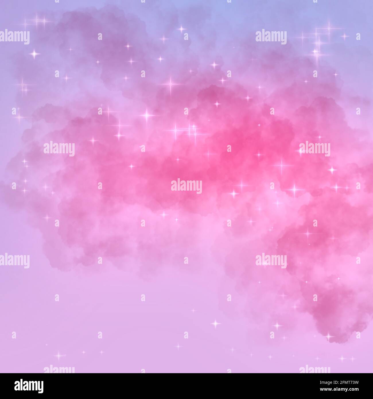 Starry sky in pink colors Stock Photo - Alamy