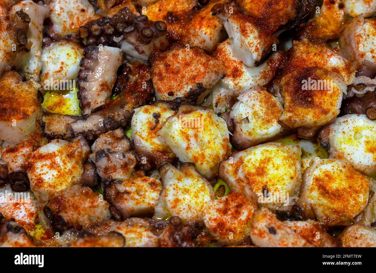 octopus galician style, pulpo a la gallega, spanish tapas dish Stock ...