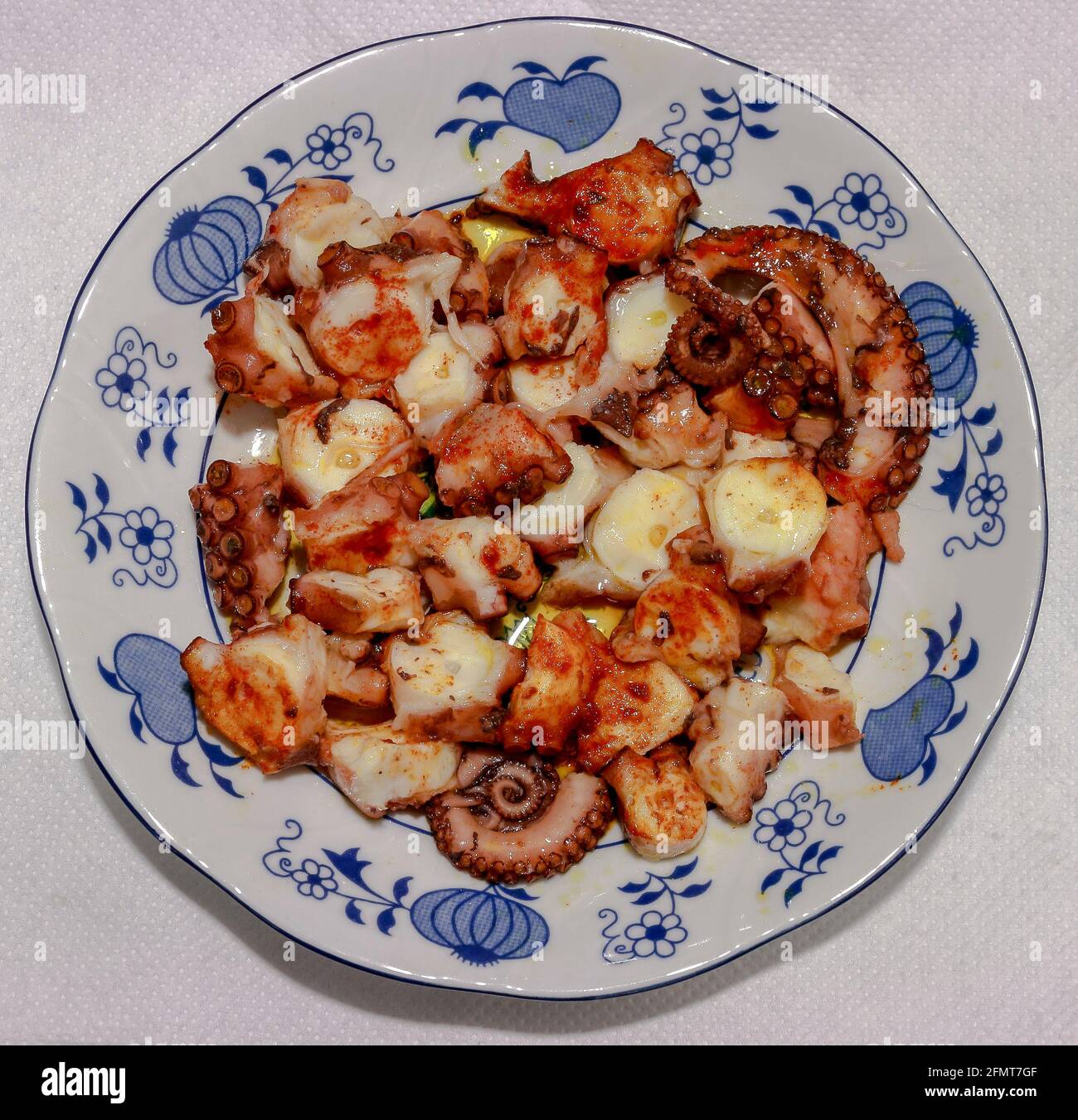 octopus galician style, pulpo a la gallega, spanish tapas dish Stock ...