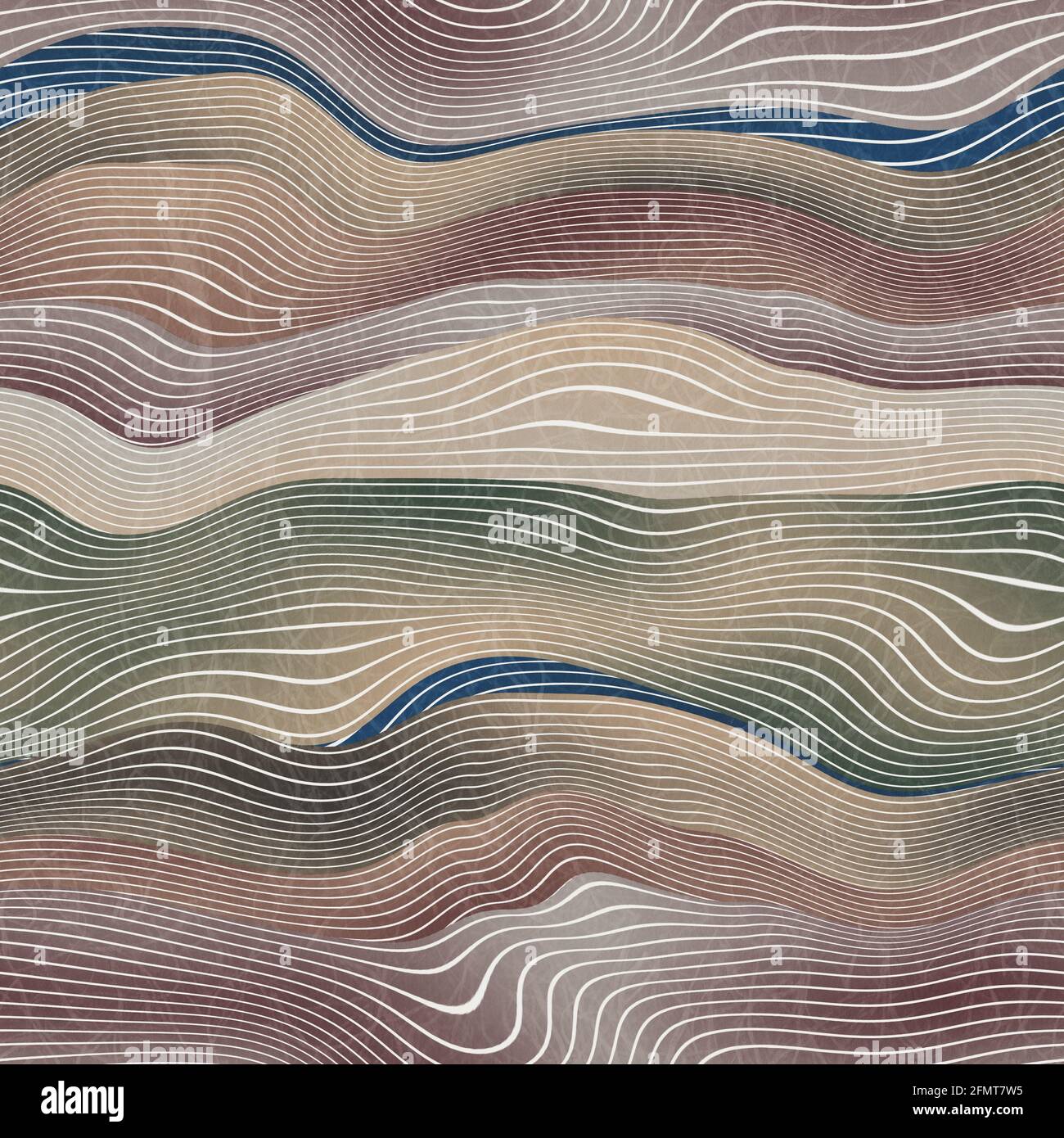 Seamless natural landscape hill pattern for print Stock Photo - Alamy