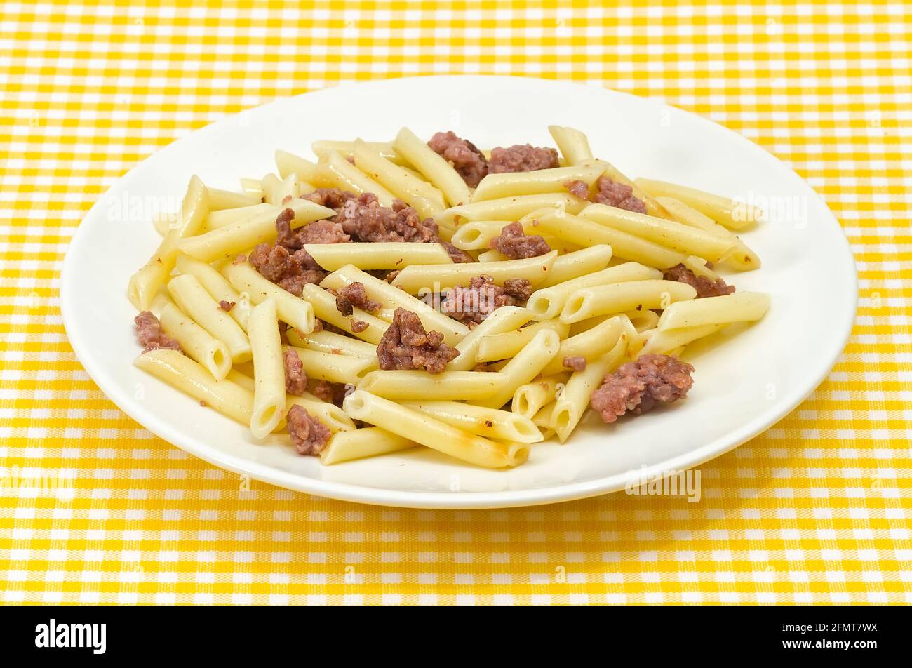 Traditional Italian macaroni pasta Stock Photo - Alamy