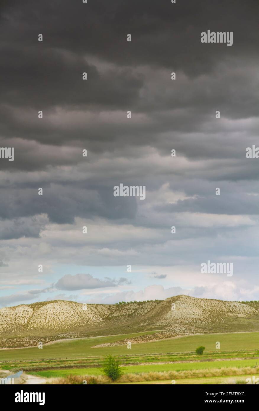 Los Monegros, desert region between Aragon and Catalunya, Spain Stock ...